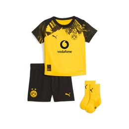 Trainingsanzug Puma "BVB HOME BABYKIT WITH SPONSOR", Jungen, Gr. 92, faster gelb, Puma schwarz, Web, Obermaterial: 100% Polyester, regular fit, Sportanz&uuml;ge Trainingsanzug, f&uuml;r Fu&szlig;ball und sportliche Aktivit&auml;ten, aus Polyester, regular fit