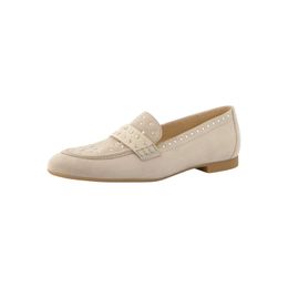 Slipper Paul Green "Paul Green Slipper Leder", Damen, Gr. 39, stone, Leder, Schuhe Slipper