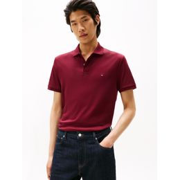 Poloshirt Tommy Hilfiger "LIQUID COTTON REG SEASONAL POLO", Herren, Gr. M, deep rouge, Jersey, Obermaterial: 100% Baumwolle, normal h&uuml;ftlang, Rippb&uuml;ndchen, Shirts, mit Logostickerei