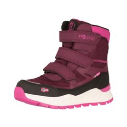 Winterstiefel Trollkids "KIDS RAULAND WINTER BOOTS", Jungen, Gr. 40, rot (rotwood, magenta), Synthetik, Textil, Schuhe Winterstiefel, Snowboots, Winterstiefel, Winterschuhe, f&uuml;r Kinder, wasserdicht