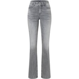 Bootcut-Jeans MAC "Dream-Boot", Damen, Gr. 40, L&auml;nge 34, mid grau authentic wash, Denim/Jeans, Obermaterial: 92% Baumwolle, 5% Elastomultiester, 3% Elasthan, figurbetont lang, Jeans, Gerade geschnitten mit leicht ausgestelltem Bein