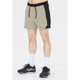 Shorts Virtus "Kylan", Herren, Gr. M, EURO-Gr&ouml;&szlig;en, grau, schwarz, 92% Polyester, 8% Elasthan, mehrfarbig, kurz, Hosen Shorts, mit 4-Wege-Stretch f&uuml;r viel Bewegungsfreiheit