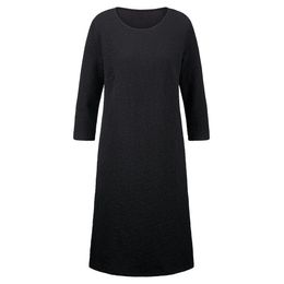 Peter Hahn - Jersey-Kleid mit Rundhals-Ausschnitt, schwarz, Gr. 52 / XXL - Baumwolle