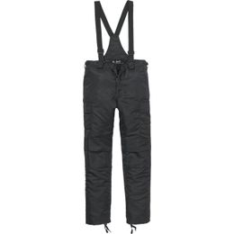 Bequeme Jeans Brandit "Brandit Herren Thermal Dungarees", Herren, Gr. XL, US-Gr&ouml;&szlig;en, schwarz, 100% Polyamid, unifarben, Jeans