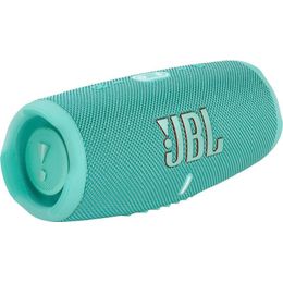 JBL Bluetooth-Lautsprecher "Charge 5 Portabler", blau (t&uuml;rkis), B:22,3cm H:9,65cm T:9,4cm, Lautsprecher, wasserdicht