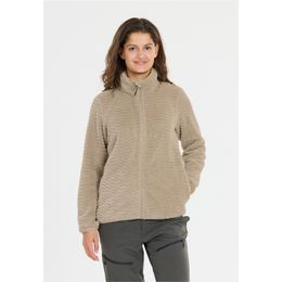 WHISTLER Damen Fleecejacke "Matra"beige, Gr. 48, unifarben, 100% Polyester, Jacken, mit stilvollem Muster und kuscheligem Tragegef&uuml;hl