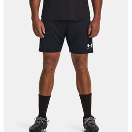 Shorts Under Armour "UA M CHALLENGER TRAIN SHORT", Damen, Gr. L, N-Gr, schwarz (schwarz 001), Obermaterial: 100% Polyester, Hosen Shorts