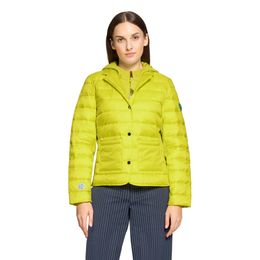 Steppjacke Cartoon "Damen mit abnehmbarer Kapuze", Damen, Gr. 44, neon gelb, Obermaterial: 100% Polyamid; Besatz: 53% Polyester, 42% Modal, 5% Elasthan; F&uuml;llung: 100% Polyester, schmal, Jacken Steppjacke