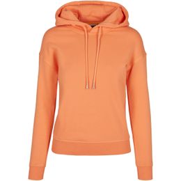 Kapuzenpullover Urban Classics "Urban Classics Damen Ladies Hoody", Damen, Gr. XS, papaya, 63% Baumwolle, 37% Polyester, unifarben, normal, ohne Ausschnitt, Pullover Kapuzenpullover