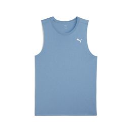 Tanktop Puma "M TAD TECH TRIBLEND SLEEVLESS TANK", Herren, Gr. XL, blau (cool blau), Jersey, Obermaterial: 50% Polyester, 25% Baumwolle, 25% Viskose, regular fit normal, Rundhals, Tops Tanktop, Regular Fit, f&uuml;r Fitness-Training, mit Stauraum, atmungsaktiv
