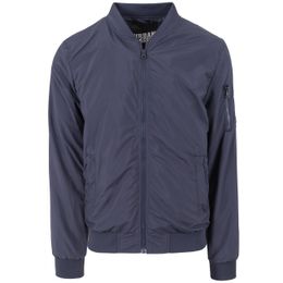 Allwetterjacke Urban Classics "Urban Classics Herren Light Bomber Jacket", Damen, Gr. L, navy, 100% Polyester, unifarben, normal, amerikanischer Ausschnitt, Jacken