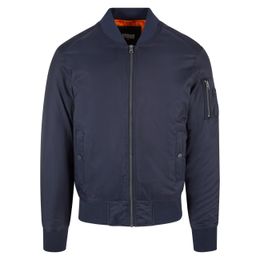 Anorak Urban Classics "Urban Classics Herren Basic Bomber Jacket", Herren, Gr. M, navy, 100% Polyamid, unifarben, normal, amerikanischer Ausschnitt, Jacken
