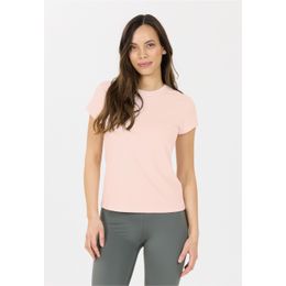 ENDURANCE ATHLECIA Funktionsshirt ATHLECIA "Almi", Damen, Gr. 38, pink, 88% Polyester, 12% Elasthan, unifarben, kurz, Rundhals, Shirts Funktionsshirt, mit atmungsaktiver Eigenschaft