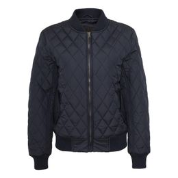 Allwetterjacke Urban Classics "Urban Classics Damen Ladies Diamond Quilt Nylon Jacket", Damen, Gr. M, navy, 100% Polyester, unifarben, normal, amerikanischer Ausschnitt, Jacken