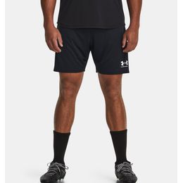 Shorts Under Armour "UA M CHALLENGER TRAIN SHORT", Damen, Gr. L, N-Gr, schwarz (schwarz 001), Obermaterial: 100% Polyester, Hosen Shorts