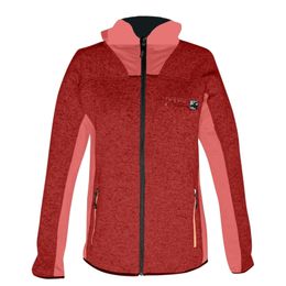 Fleecejacke DEPROC Active "ELMVALE WOMEN", Damen, Gr. 52 (XXL), rot, 96% Polyester; 4% Elastan, mit Gummizug, Jacken Fleecejacke, auch in Gro&szlig;en Gr&ouml;&szlig;en erh&auml;ltlich