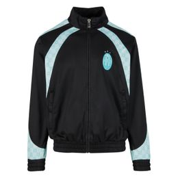 Trainingsjacke PEQUS "PEQUS PEQUS Football Logo Track Jacket", Damen, Gr. M, mc, 100% Polyester, mehrfarbig, loose fit, ohne Ausschnitt, Jacken Trainingsjacke