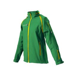 Softshelljacke DEPROC Active "STANLEY PEAK WOMEN", Damen, Gr. 36 (S), gr&uuml;n, 96% Polyester; 4% Elastan, mit Gummizug,mit verstellbarem Klettverschluss, Jacken Sportbekleidung Outdoorbekleidung Softshelljacke &Uuml;bergangsjacke, abtrennbare &Auml;rmel