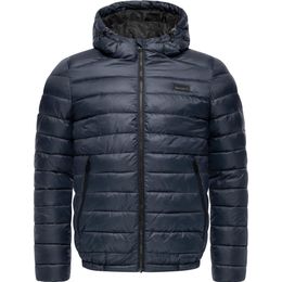 Steppjacke Ragwear "Vellos YOUMODO", Damen, Gr. M (50), navy, Obermaterial: 100% Polyester; Innenfutter: 100% Polyester; Wattierung: 100% Polyester; &Auml;rmelfutter: 100% Polyester, gerade h&uuml;ftlang, hoch geschlossener Ausschnitt, &Auml;rmel ohne &Auml;rmelschlitz elastischer Bund mit Gummizug, Jacken Steppjacke, Gesteppte Winterjacke mit verstellbarer Kapuze