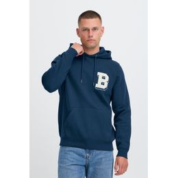 Kapuzenpullover Blend "BHBader", Herren, Gr. L, marineblaus, Sweatware, 60% Baumwolle, 40% Polyester, unifarben, normal normal, ohne Ausschnitt, Pullover Kapuzenpullover, Stilvoller Hoodie mit Kapuze