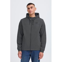 Windbreaker Blend "BHEfika", Herren, Gr. L, forged iron, 100% Polyester, unifarben, normal normal, hoch geschlossener Ausschnitt, elastischer Bund, Jacken Windbreaker, Klassischer Windbreaker mit Kapuze
