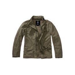 Allwetterjacke Brandit "Brandit Herren Kids Britannia Jacket", Damen, Gr. 170/176, olive, 100% Baumwolle, unifarben, normal, amerikanischer Ausschnitt, Jacken