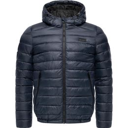 Steppjacke Ragwear "Vellos YOUMODO", Damen, Gr. XXXL (58), navy, Obermaterial: 100% Polyester; Innenfutter: 100% Polyester; Wattierung: 100% Polyester; &Auml;rmelfutter: 100% Polyester, gerade h&uuml;ftlang, hoch geschlossener Ausschnitt, &Auml;rmel ohne &Auml;rmelschlitz elastischer Bund mit Gummizug, Jacken Steppjacke, Gesteppte Winterjacke mit verstellbarer Kapuze
