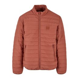 Anorak Urban Classics "Urban Classics Herren Light Bubble Jacket", Herren, Gr. XL, terracotta, 100% Polyester, unifarben, normal, amerikanischer Ausschnitt, Jacken