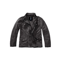 Allwetterjacke Brandit "Brandit Herren Kids Britannia Jacket", Damen, Gr. 146/152, schwarz, 100% Baumwolle, unifarben, normal, amerikanischer Ausschnitt, Jacken