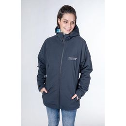 Winterjacke DEPROC Active "Whistler 3in1 II WMN", Damen, Gr. 36 (S), blau, 96% Polyester; 4% Elastan, mit verstellbarem Klettverschluss, Jacken Winterjacke, auch in Gro&szlig;en Gr&ouml;&szlig;en erh&auml;ltlich