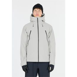 Skijacke SOS "Hoverla", Herren, Gr. S, grau, 77% Polyamid, 23% Elasthan, unifarben, normal, ohne Ausschnitt, Jacken Skijacke, mit atmungsaktiver und sch&uuml;tzender Funktion