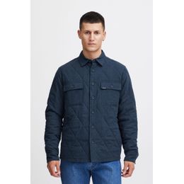 Kurzjacke Blend "BHJacket", Herren, Gr. M, blau (marineblaus), Web, 100% Baumwolle, unifarben, gerade normal, eng, Jacken Kurzjacke, Stilvolle &Uuml;bergangsjacke