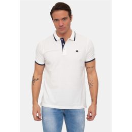 Poloshirt SIR RAYMOND TAILOR, Herren, Gr. XXL, wei&szlig;, 100% Baumwolle, unifarben, ohne Ausschnitt, Shirts, mit klassischem Kragen und kurzer Knopfleiste