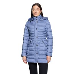 Steppjacke Betty Barclay "Damen mit abnehmbarer Kapuze", Damen, Gr. 40, country blau, Obermaterial: 100% Polyester; F&uuml;llung: 100% Polyester, tailliert, Jacken Steppjacke