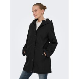 Parka Only "ONLOLIVIA LIFE PARKA COAT CS OTW", Damen, Gr. XL, schwarz, Web, Obermaterial: 100% Polyester, unifarben, Jacken Parka