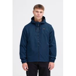 Windbreaker Blend "BHEfika", Herren, Gr. M, marineblaus, 100% Polyester, unifarben, normal normal, hoch geschlossener Ausschnitt, elastischer Bund, Jacken Windbreaker, Klassischer Windbreaker mit Kapuze