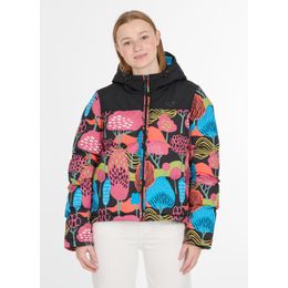 Steppjacke Ragwear "AMAZZE PRINT", Damen, Gr. XL, multi combo, Web, Obermaterial: 100% Polyester, gemustert, h&uuml;ftlang, Jacken Steppjacke, Rei&szlig;verschluss mit Kinnschutz