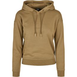 Kapuzenpullover Urban Classics "Urban Classics Damen Ladies Hoody", Damen, Gr. M, tiniolive, 63% Baumwolle, 37% Polyester, unifarben, normal, ohne Ausschnitt, Pullover Kapuzenpullover