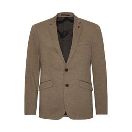 Strickfleecejacke Clean Cut Copenhagen "Clean Cut Copenhagen Brendon Blazer", Damen, Gr. 48, schwarz khaki, 44% Polyester, 32% Elasthan, 19% Viskose, 5% Nylon, unifarben, normal, amerikanischer Ausschnitt, Jacken