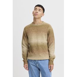 Strickpullover Blend "BHPullover", Damen, Gr. XXL, otter, Grobstrick, 46% Polyacryl, 37% Polyester, 10% Nylon, 7% Wolle, meliert, slim fit normal, Rundhals, Pullover Strickpullover, Klassischer Grobstrickpullover mit farbverlauf