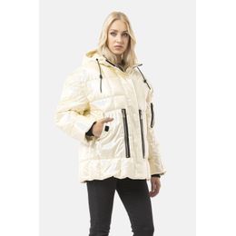 Cipo & Baxx Winterjacke CIPO & BAXX "WM142", Damen, Gr. L, beige, Stoff, 75% Polyester, 25% Polyurethan, unifarben, relaxed fit normal, Rundhals, Jacken Winterjacke, Stilvoller Schutz f&uuml;r kalte Tage