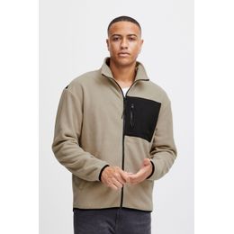 Fleecejacke Blend "BHSweatshirt", Herren, Gr. XXL, crockery, 100% Polyester, unifarben, regular fit normal, elastischer Bund, Jacken Fleecejacke, Kuschelige Teddyjacke