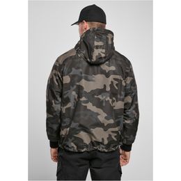 Anorak Brandit "Brandit Herren Pull Over Windbreaker", Herren, Gr. XL, schwarzcamo, 100% Polyamid, unifarben, normal, ohne Ausschnitt, Jacken