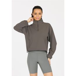 ENDURANCE ATHLECIA ATHLECIA Damen Outdoorjacke "Sharma"grau, Gr. 40, unifarben, 90% Polyamid, 10% Elasthan, Jacken, aus atmungsaktivem Material