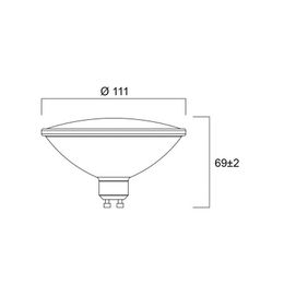 Sylvania LED-Leuchtmittel RETRO, ES111, GU10 12 W 830 1150 lm dim 25&deg;