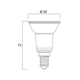 Sylvania LED-Leuchtmittel RETRO, PAR16, E14, 3,6 W, 830, 345 lm, 36&deg;