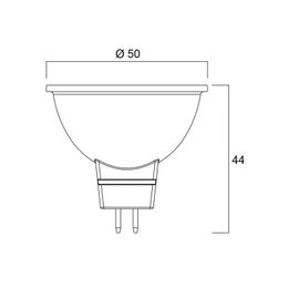 Sylvania LED-Leuchtmittel SUPERIA RETRO GU5.3 MR16 6,1W 840 621lm dim