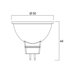 Sylvania LED-Leuchtmittel SUPERIA RETRO GU5.3 MR16 6,1W 865 621lm dim