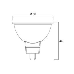 Sylvania LED-Leuchtmittel SUPERIA RETRO GU5.3 MR16 5 W 830 460 lm dim
