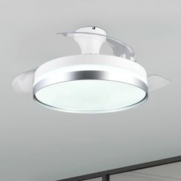 REALITY LEUCHTEN LED-Ventilator Lindberg DC leise &Oslash; 100 cm CCT Fernbedienung